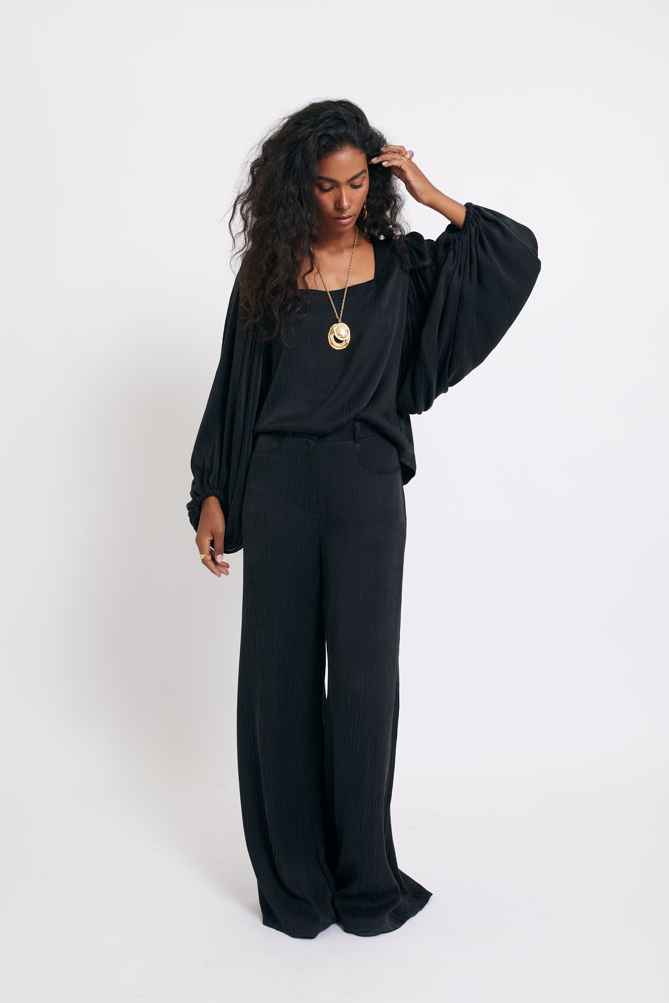 Obsidian Waves Tanita Blouse – Just Paul